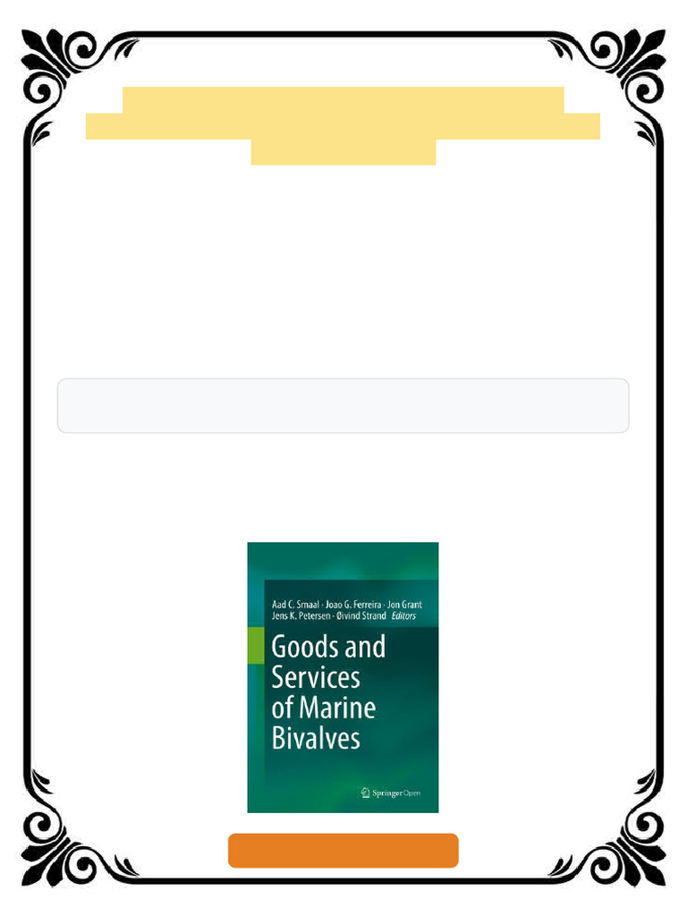 Goods and Services of Marine Bivalves Aad C. Smaal Ebook Complete PDF ...