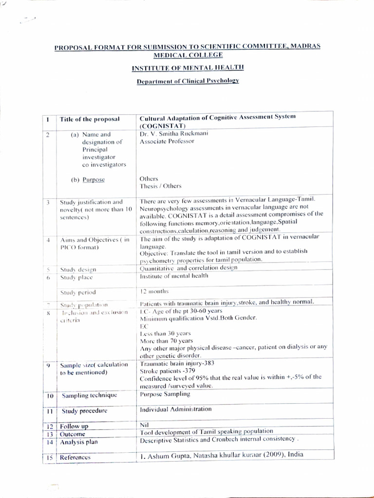 Cognistat | PDF | Dementia | Medical Specialties