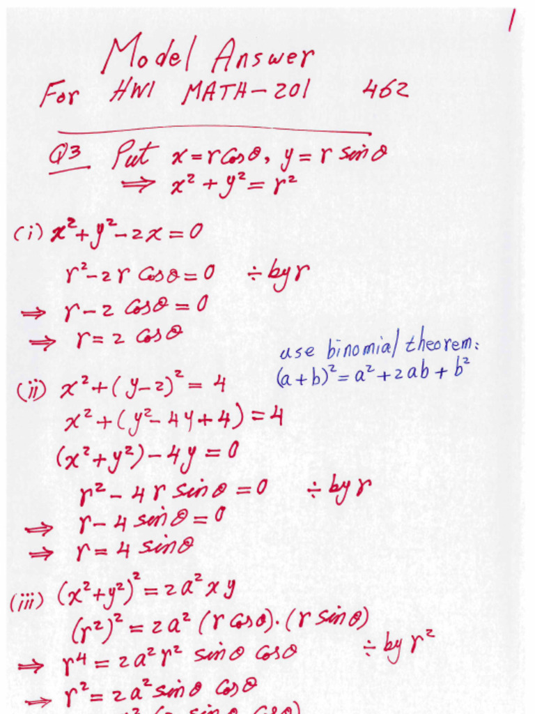 Model Answer HW1 - 201 | PDF