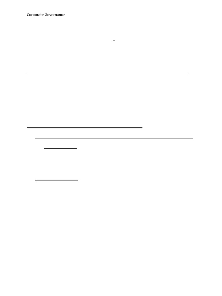 Origin, Development of Corporate Governance | PDF | Corporate ...