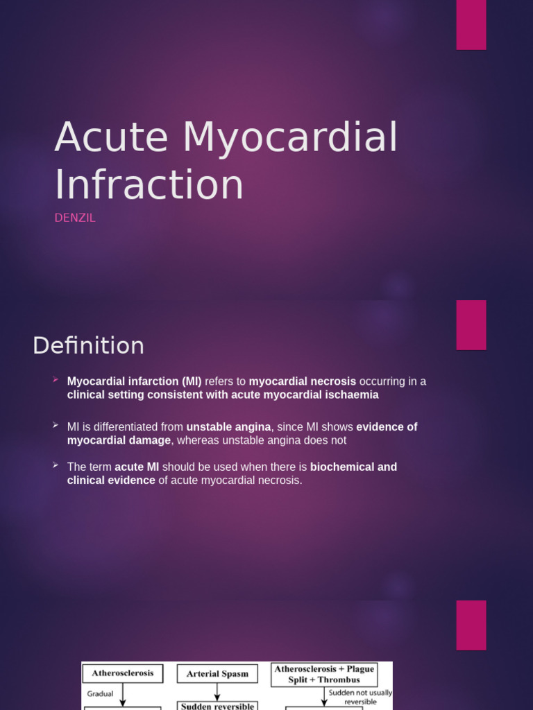 Acute Myocardial Infraction | PDF | Myocardial Infarction | Heart
