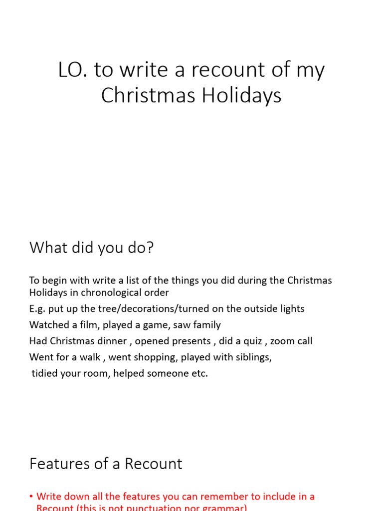 Snow Day - Recount | PDF | Linguistics | Grammar