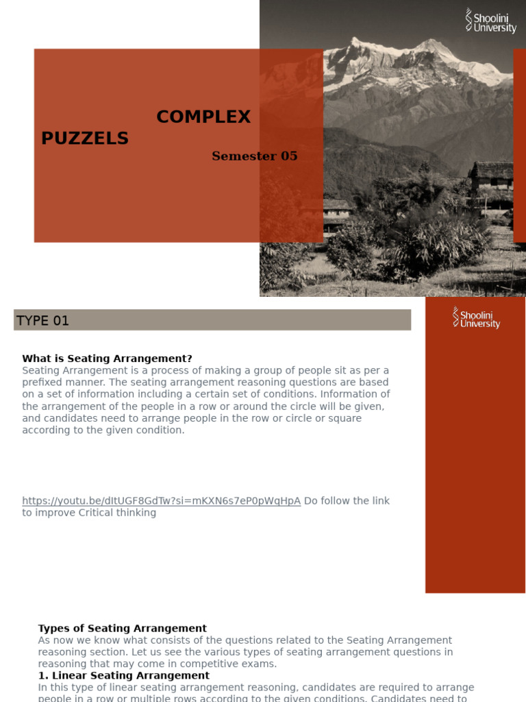 Semester Complex Puzzles Lec 01-1 | PDF | Triangle | Geometric Objects