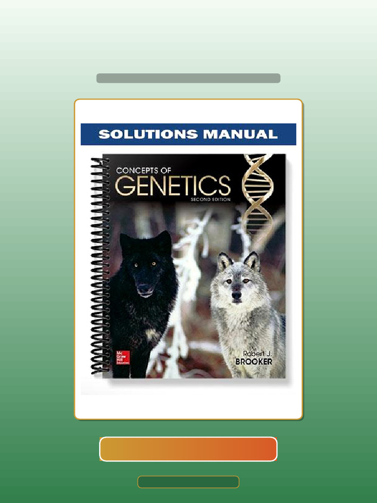 Concepts of Genetics 2nd Edition by Brooker Test Bank | PDF | Science ...