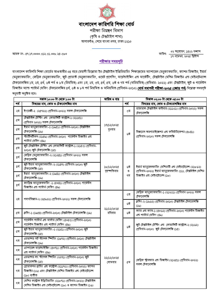 WWW Bteb Gov BD | PDF