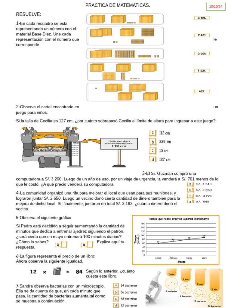 Practica de Matematicas | PDF