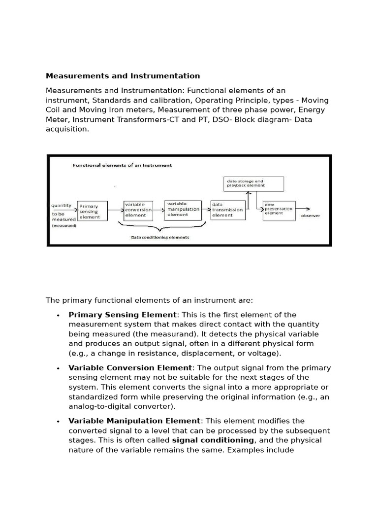 Measurements and Instrumentation | PDF | Instrumentation | Inductor