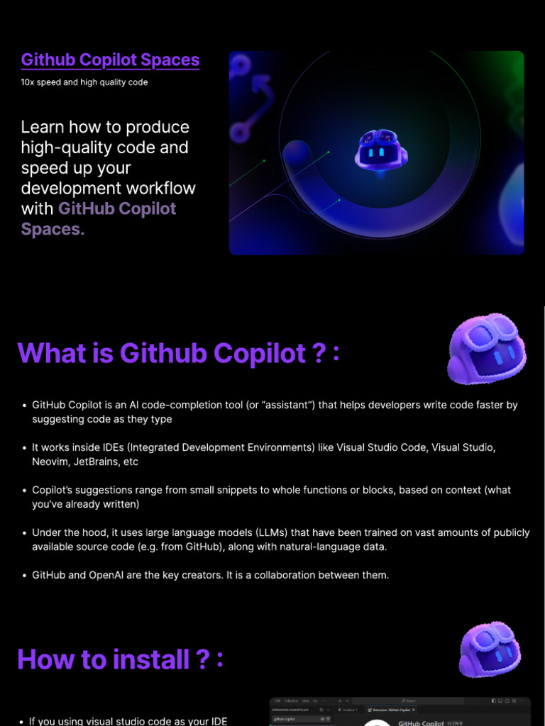 Intro to Github Copilot Spaces | PDF | Integrated Development Environment | Software Development