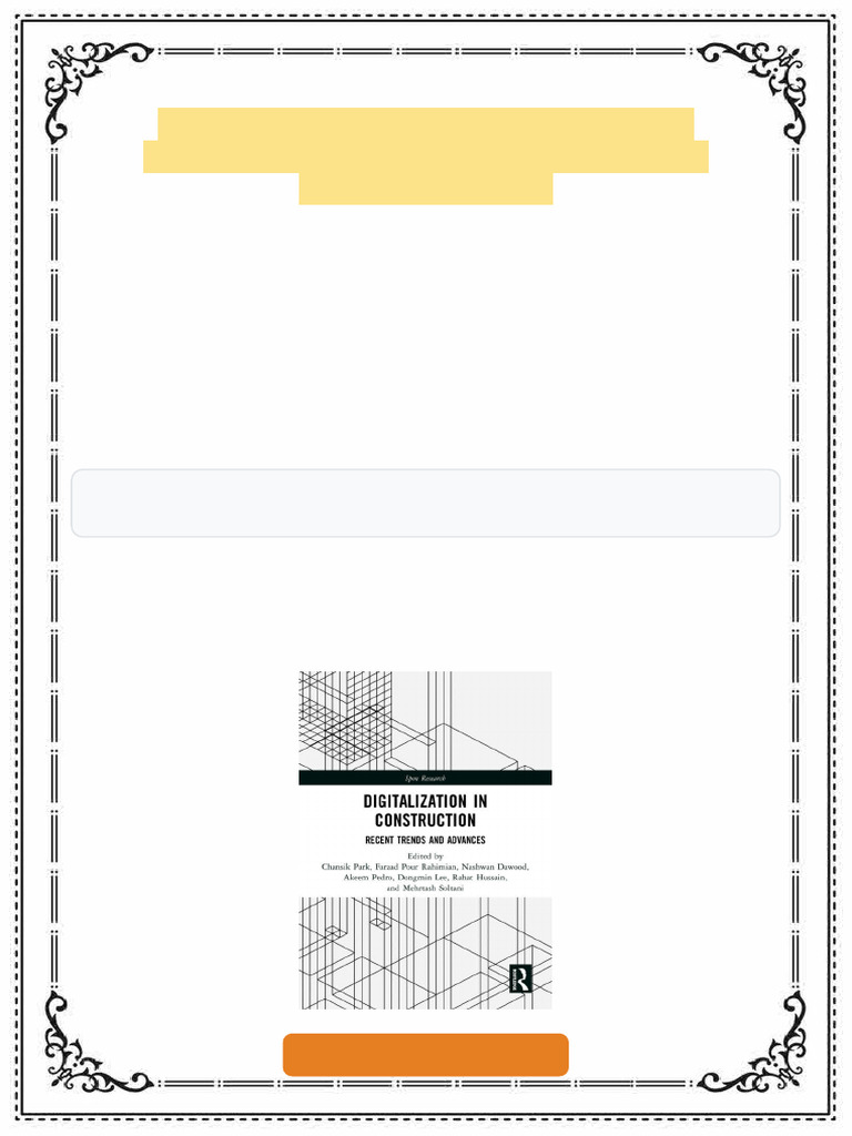 Digitalization in Construction 1st Edition Angenette Spalink ebook HD ...