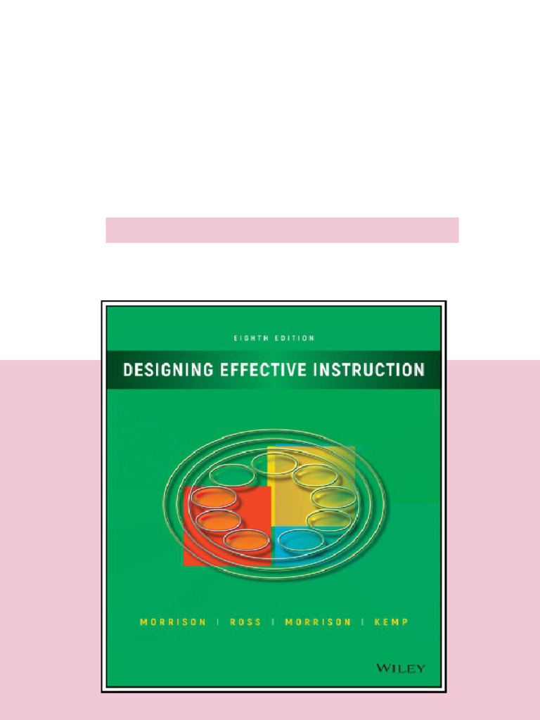 (Ebook) Designing Effective Instruction by Gary R. Morrison, Steven J ...