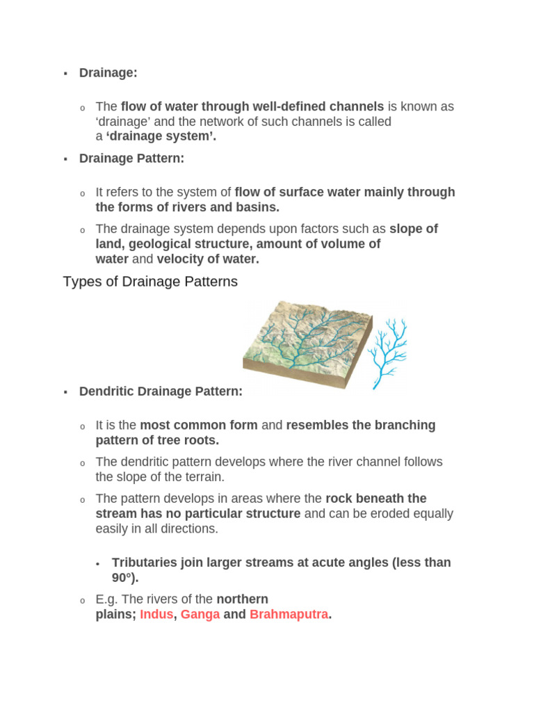 Drainage of India | PDF | Indus River | Drainage Basin