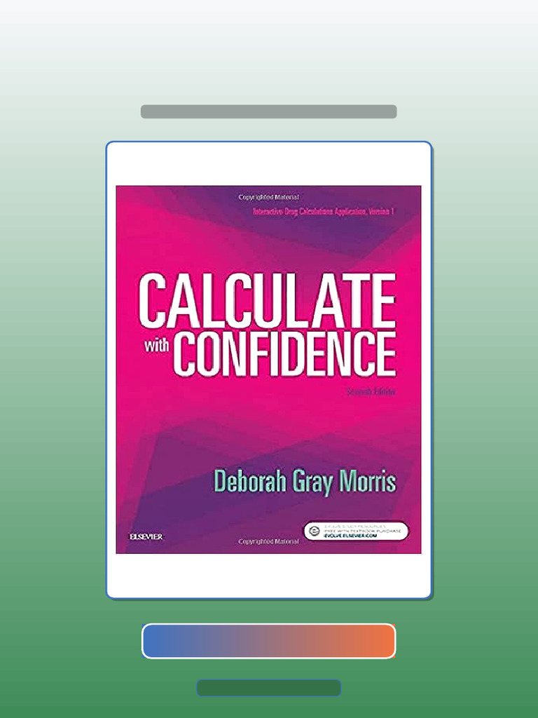 Calculate With Confidence 7th Edition Morris Test Bank | PDF | Multiple ...