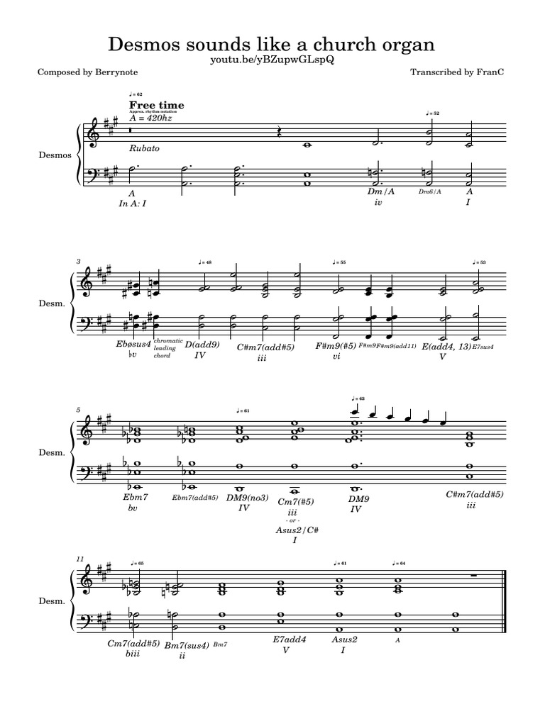 Desmos Organ Sound Composition | PDF | Musical Techniques | Musicology