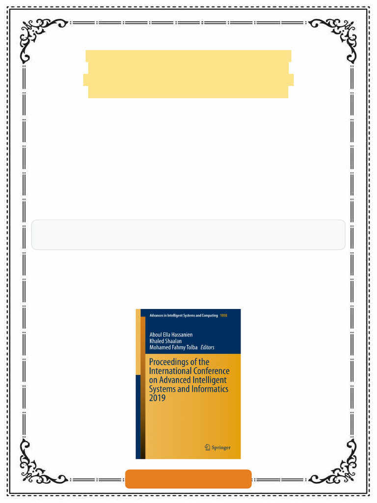 Proceedings of the International Conference on Advanced Intelligent ...