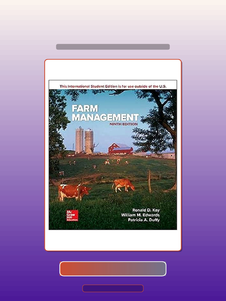 Farm Management 9th Edition by Ronald Kay Test Bank | PDF