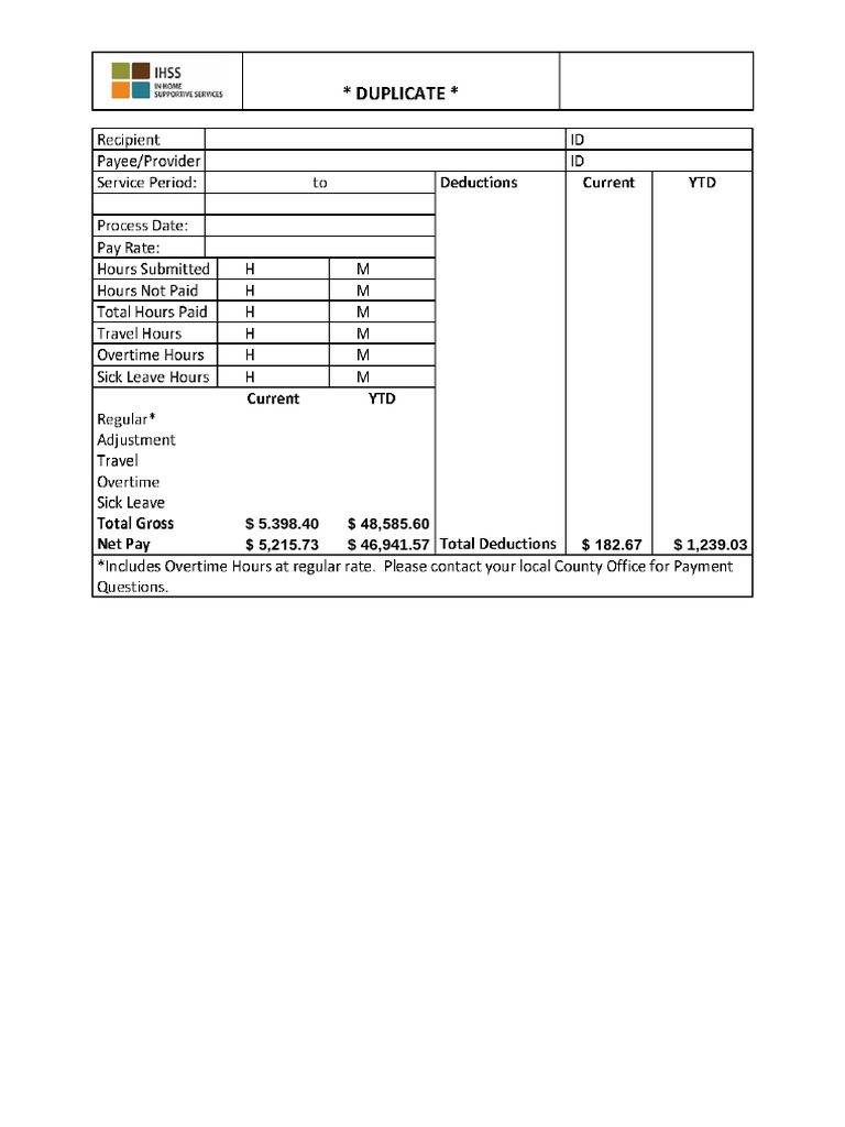 Timesheet Earning Statement 2561652 09-01-2025 | PDF
