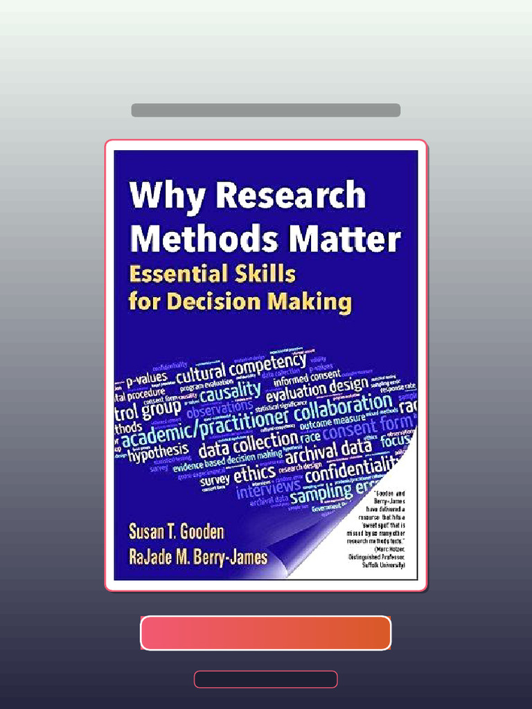 Test Bank For Why Research Methods Matter Essential Skills For Decision ...