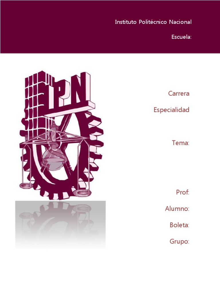 Formato de Portada Ipn | PDF