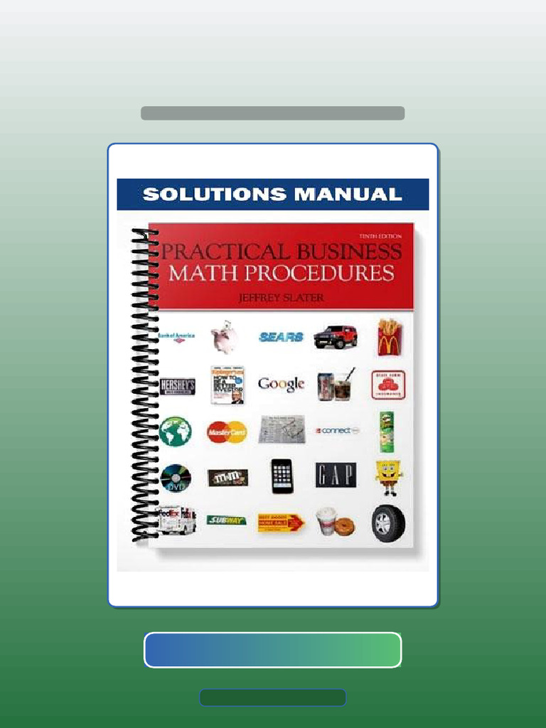 Practical Business Math Procedures 10th Edition by Jeffrey Slater Test ...