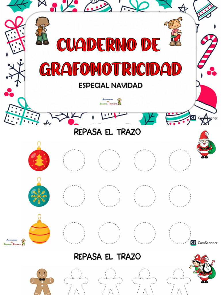 Cuaderno Grafomotricidad Navidad 1 - 251201 - 222552 1 | PDF