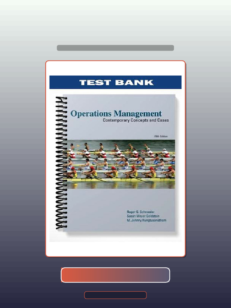 Operations Management Contemporary Concepts and Cases 5th Edition by ...