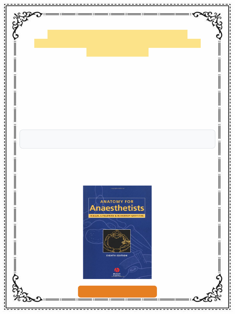 Anatomy for anaesthetists 8th Edition Harold Ellis ebook annotated ...