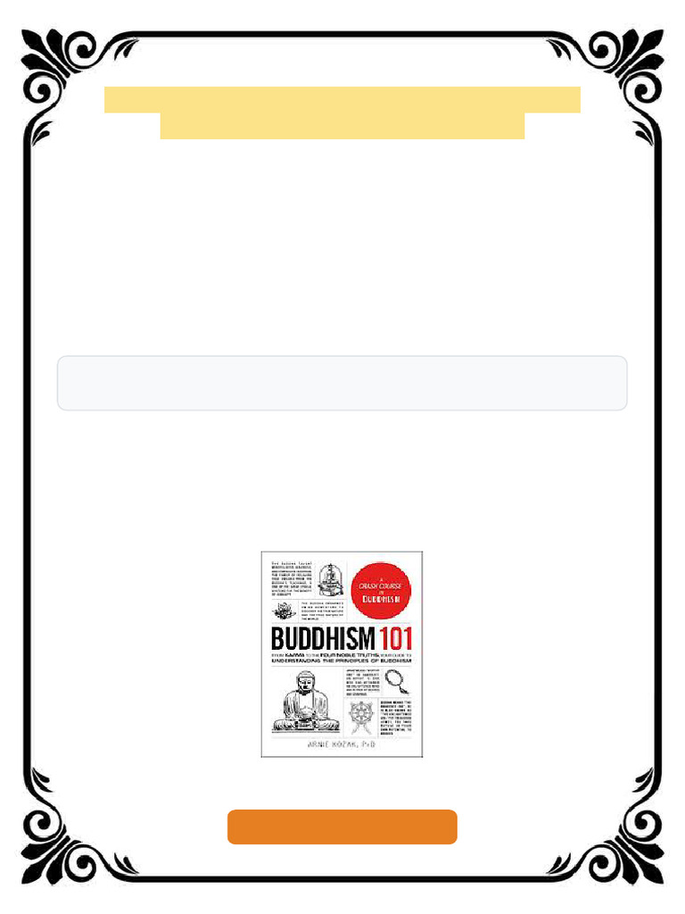 Buddhism 101 Arnold Kozak ebook verified full chapters | PDF | Noble ...