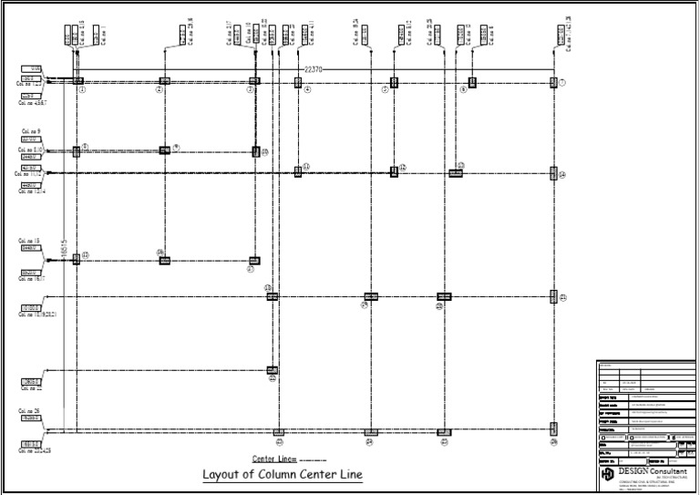 24118-01-R0 CENTER LINE of Column Footing Details | PDF | Engineering