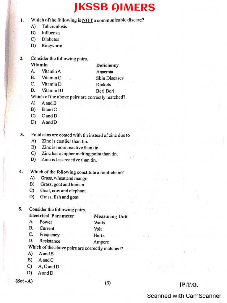 JKSSB FAA 2.O Official Paper 2024 | PDF