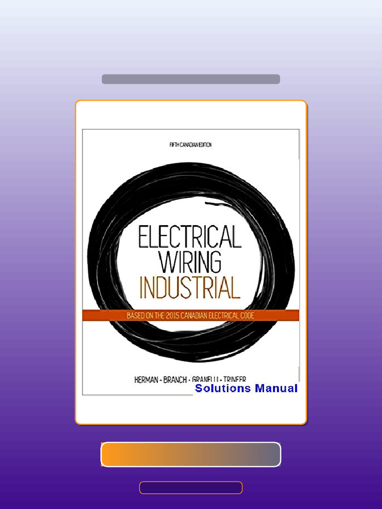 Electrical Wiring Industrial Canadian 5th Edition Herman Ebook and ...