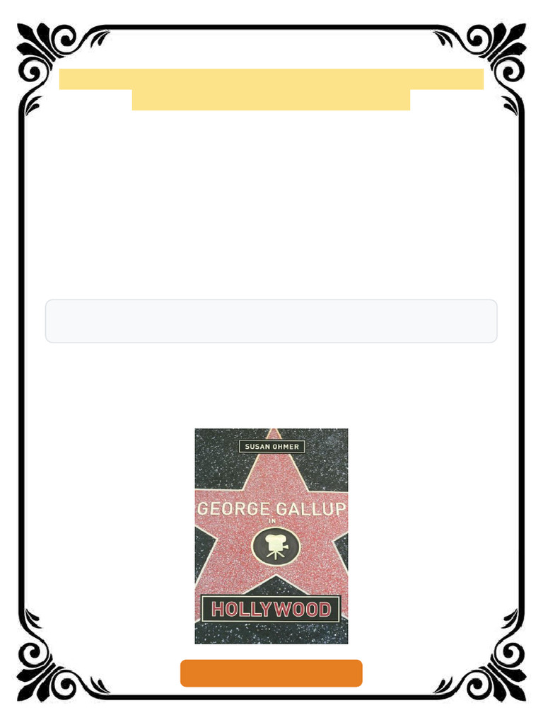 George Gallup in Hollywood Susan Ohmer ebook read online instantly | PDF
