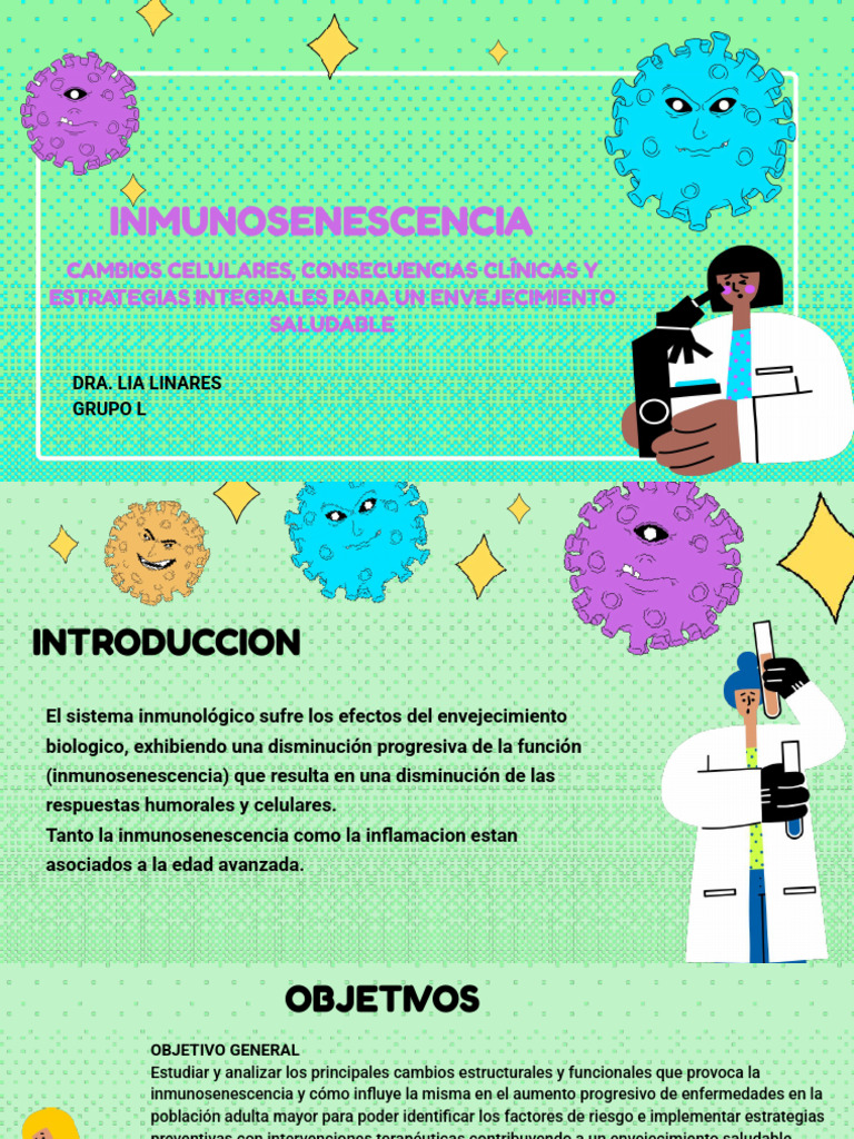 Inmunosenescencia y Envejecimiento Saludable | PDF