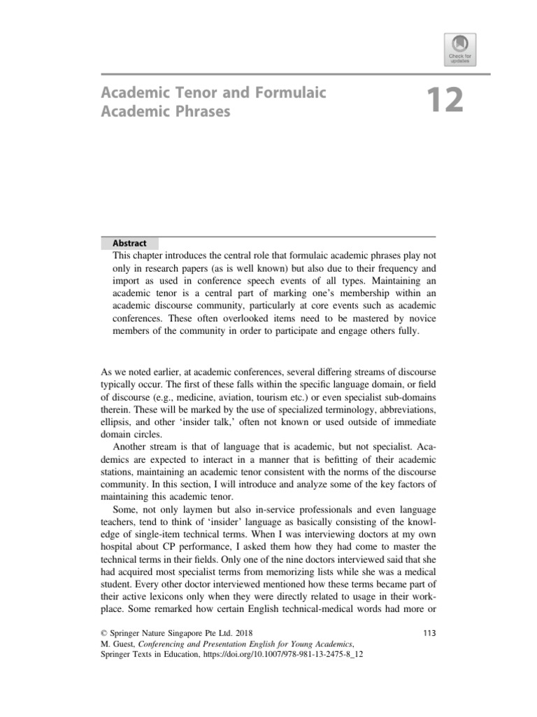 Mastering Academic Phrases for Conferences | PDF | Statistics | English ...