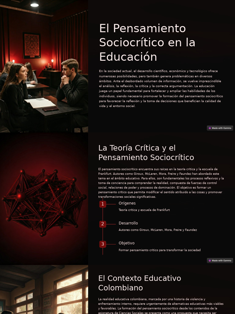 Pensamiento Sociocrítico | PDF | Pensamiento | Análisis