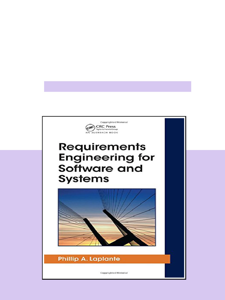 Requirements Engineering for Software and Systems 2nd Edition Phillip A ...