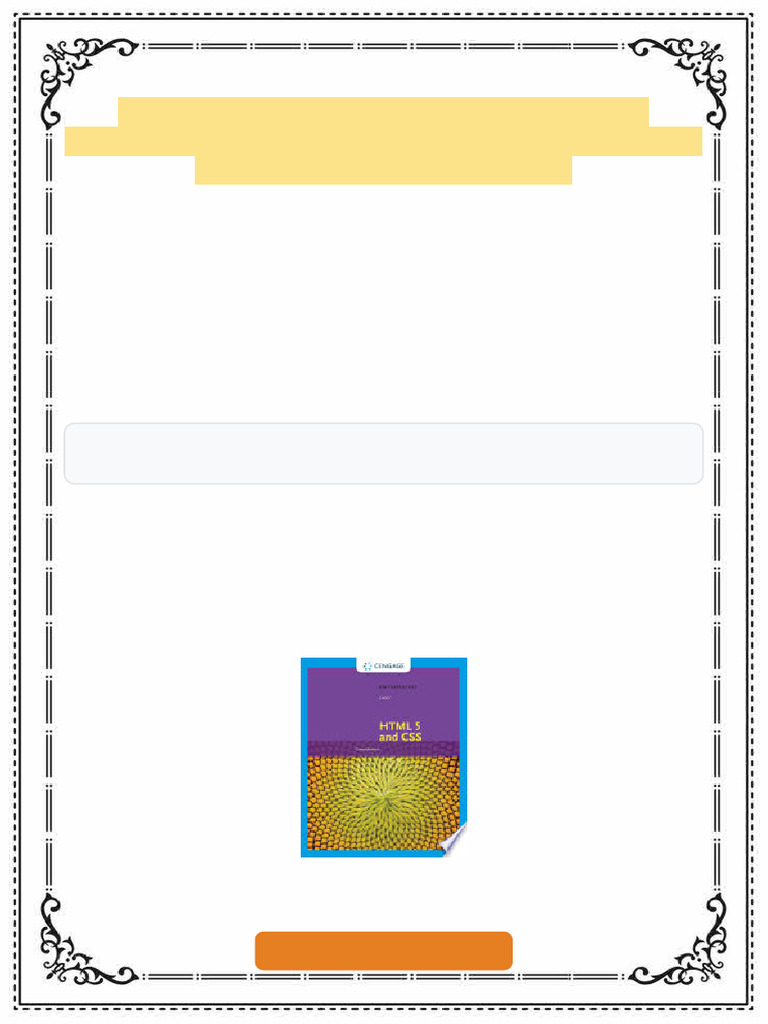 New Perspectives on HTML 5 and CSS Comprehensive 8th Edition Patrick M ...