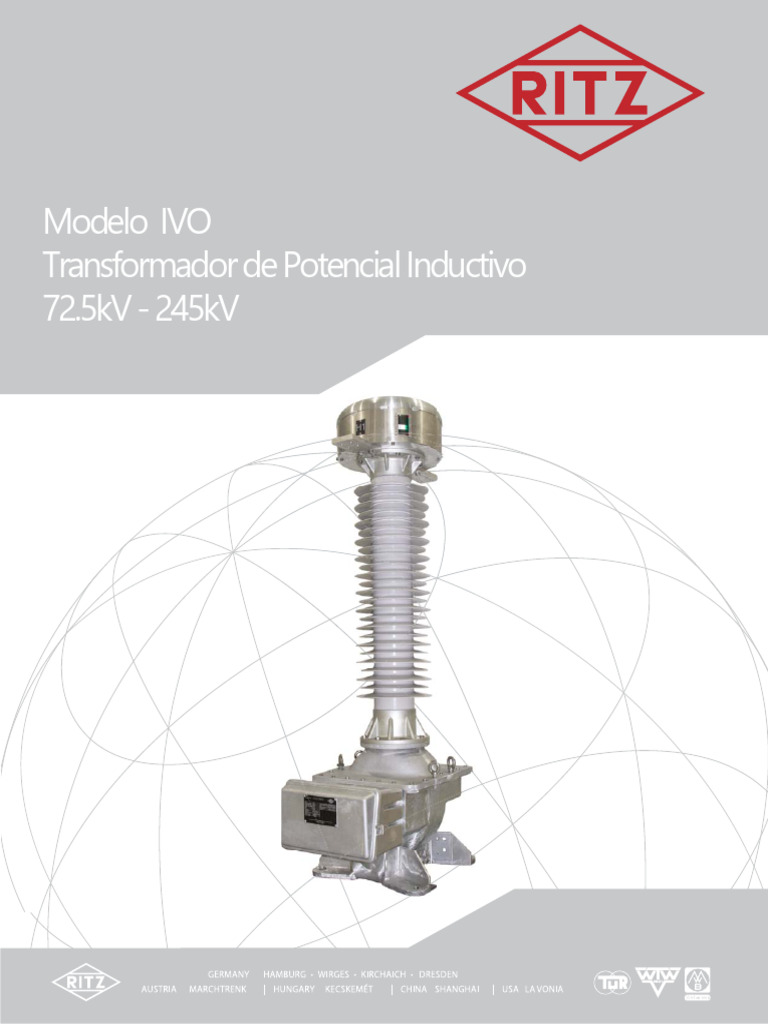 Transformador IVO 72-245kV de RITZ | PDF | Aislador (Electricidad ...