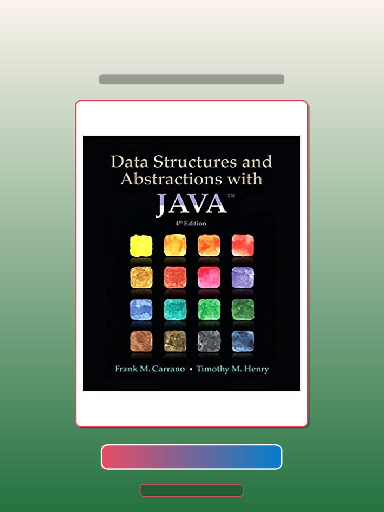 Data Structures and Abstractions With Java 4th Edition by Frank M ...