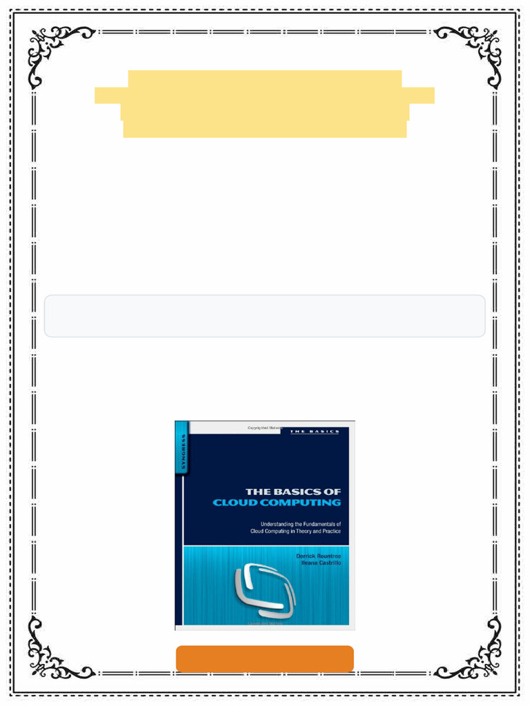 The Basics of Cloud Computing Understanding the Fundamentals of Cloud ...