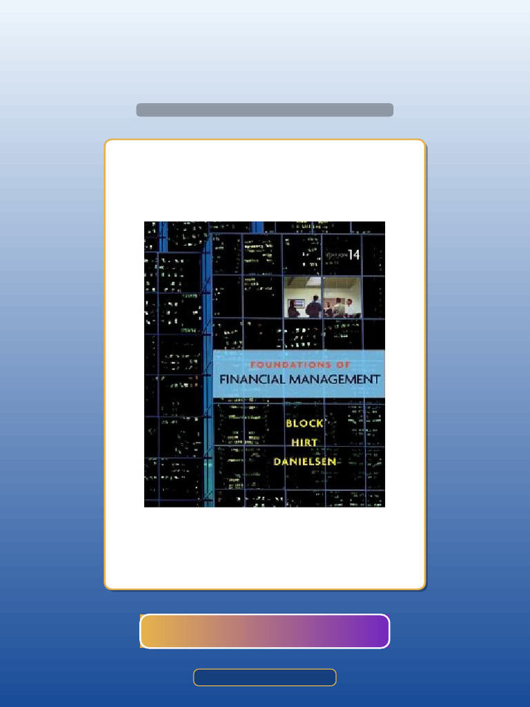 Foundations of Financial Management Block 14th Edition Ebook and ...