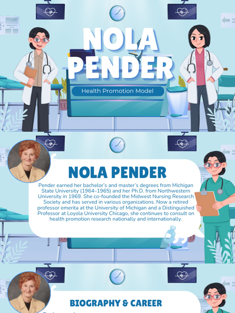 BSN 1f Group Nola Pender | PDF | Behavior | Self Efficacy