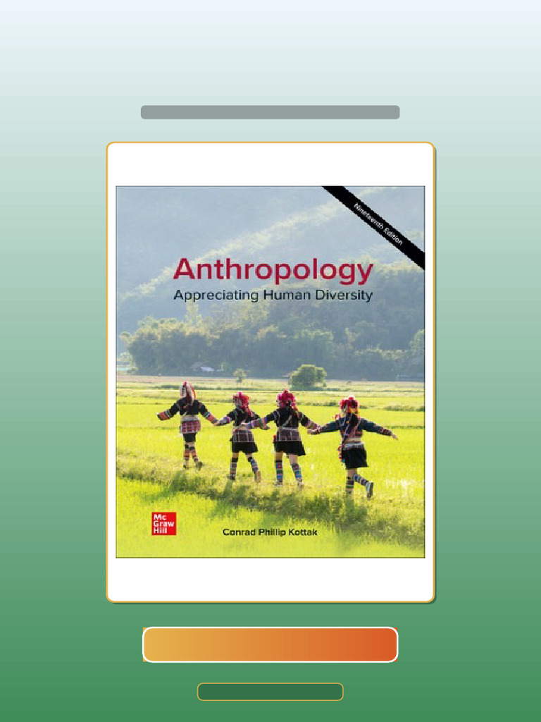 Test Bank for Anthropology Appreciating Human Diversity 19th Edition ...
