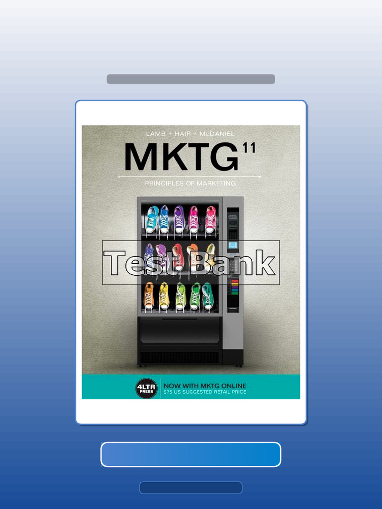 Test Bank For MKTG 11th Edition Lamb Exam Prep | PDF | Marketing ...