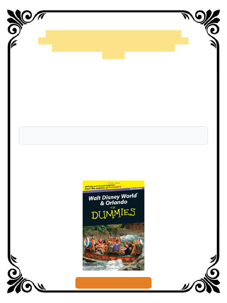 Walt Disney World Orlando For Dummies Walt Disney World and Orlando for ...