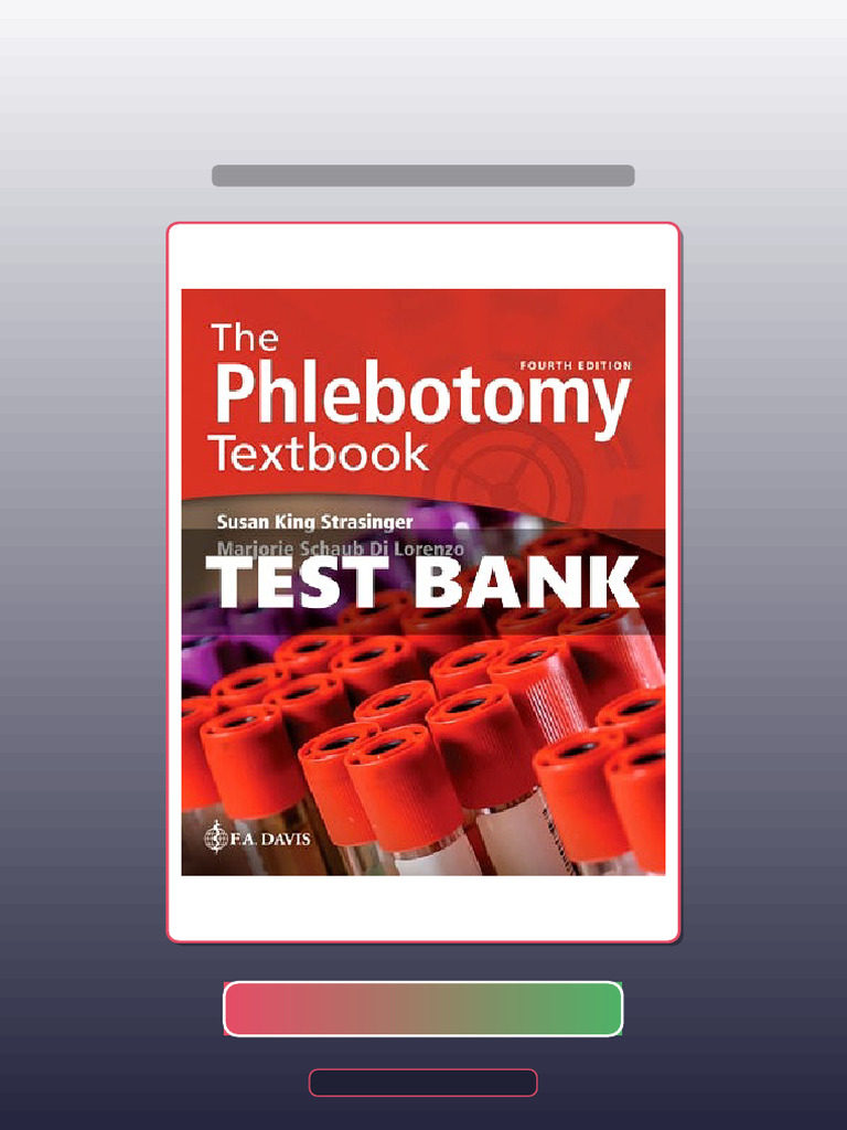 The Phlebotomy Textbook 4 Ed Strasinger eBook and TestBank Bundle | PDF ...