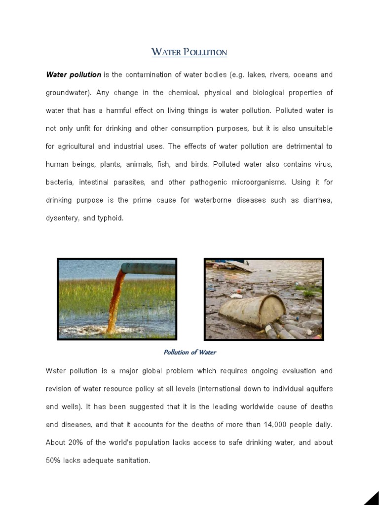 Water Pollution and Global Warming | PDF | Water Pollution | Global Warming