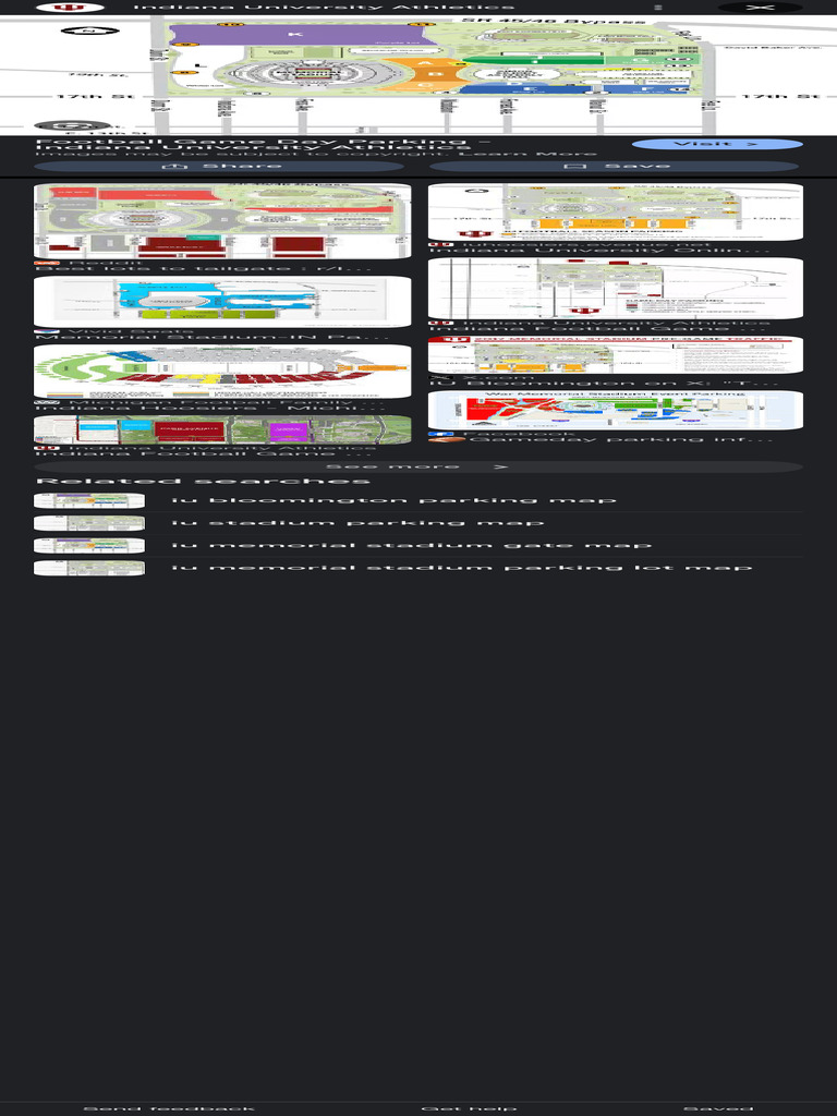 Iu Memorial Stadium Parking Map - Google Search | PDF