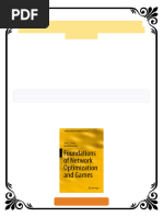 Foundations of Network Optimization and Games ISBN 9781489975935 ...