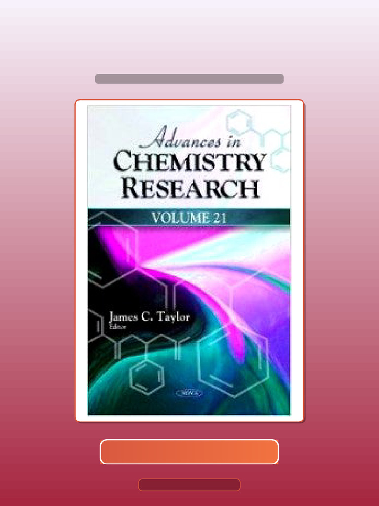 Test Bank For Advances in Chemistry Research Volume 21 | PDF | Science