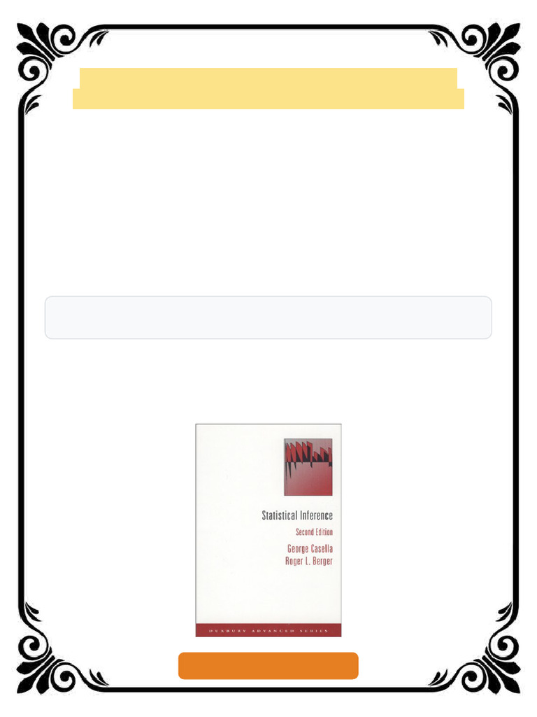 Statistical Inference 2nd Edition George Casella Ebook Digital Reading ...